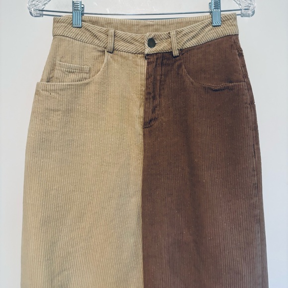 Cider | Pants & Jumpsuits | Cider Colorblocked Corduroy Wide Leg Pants ...